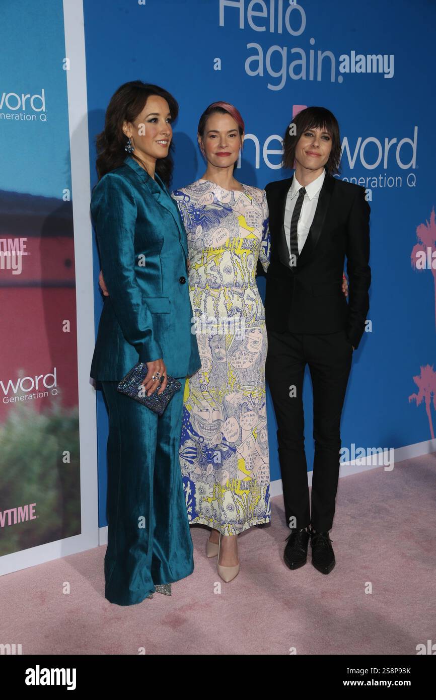Jennifer Beals, Leisha Hailey and Kate Moennig attending the premiere ...
