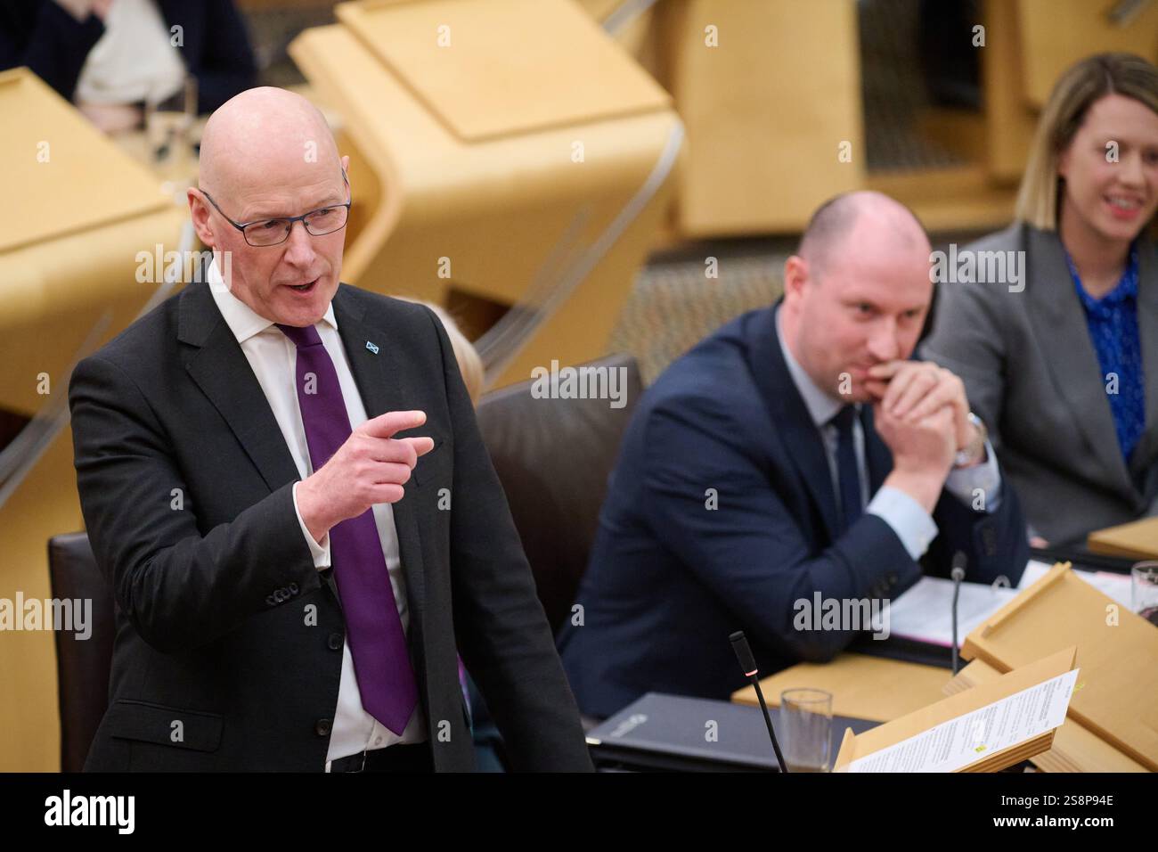 Edinburgh Scotland, UK 23 January 2025. First Minister of Scotland John ...