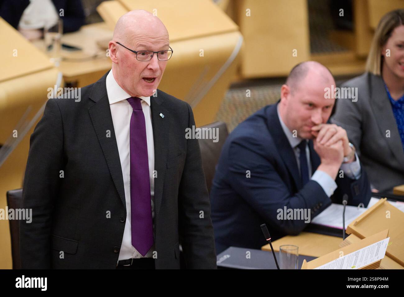 Edinburgh Scotland, UK 23 January 2025. First Minister of Scotland John ...