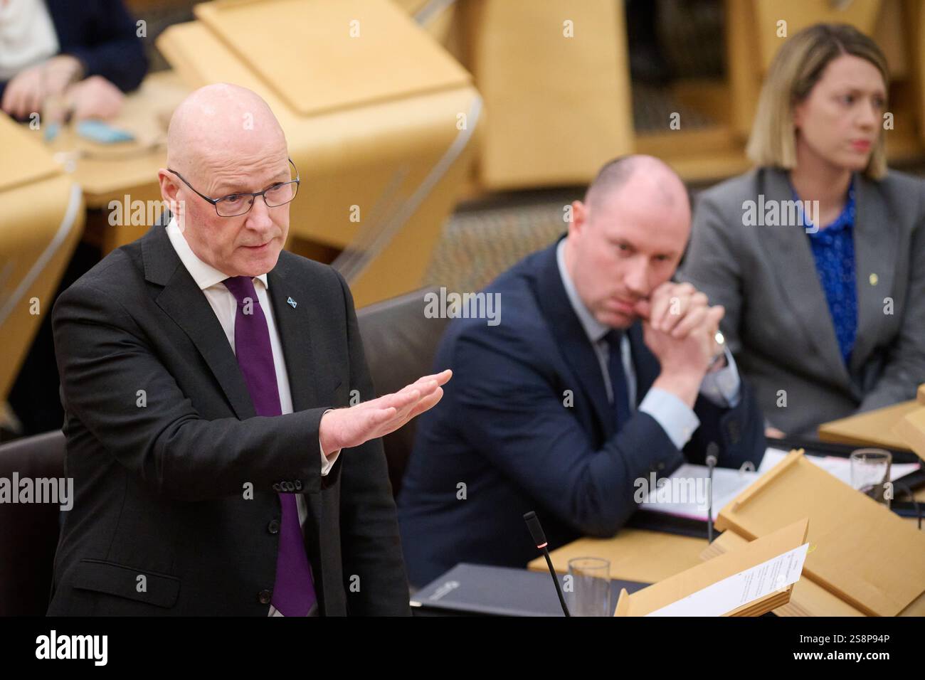 Edinburgh Scotland, UK 23 January 2025. First Minister of Scotland John ...