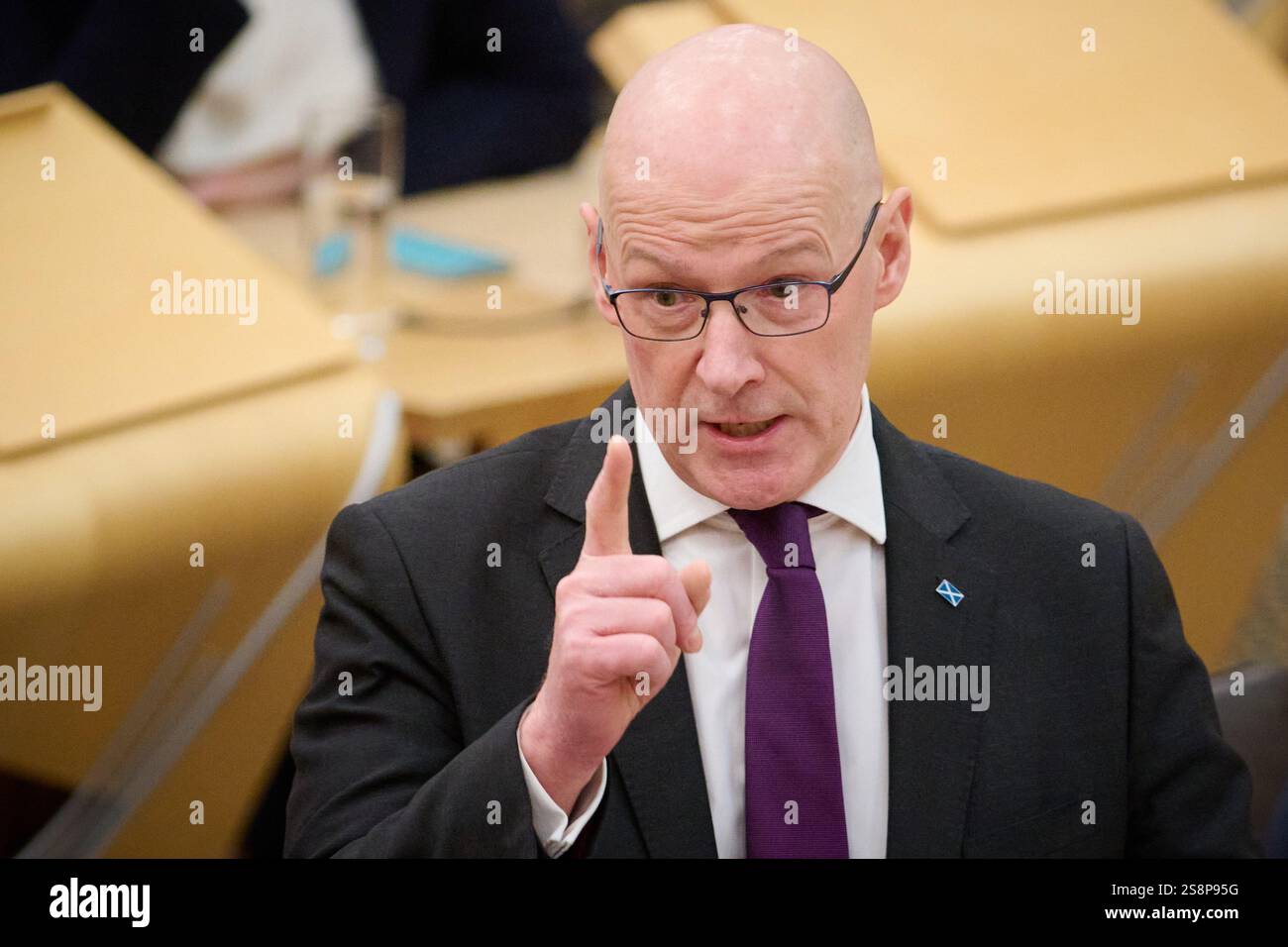 Edinburgh Scotland, UK 23 January 2025. First Minister of Scotland John ...