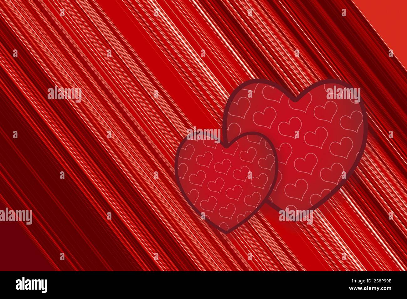 Elegant decorative heart pattern design for fabric, wallpaper, gift ...