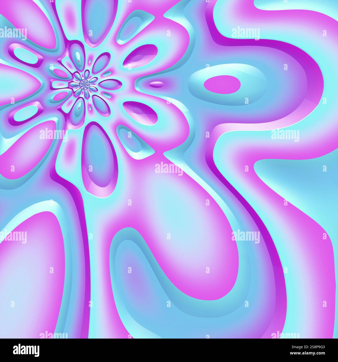 An illustration of an abstract pink and green texture Stock Photo - Alamy