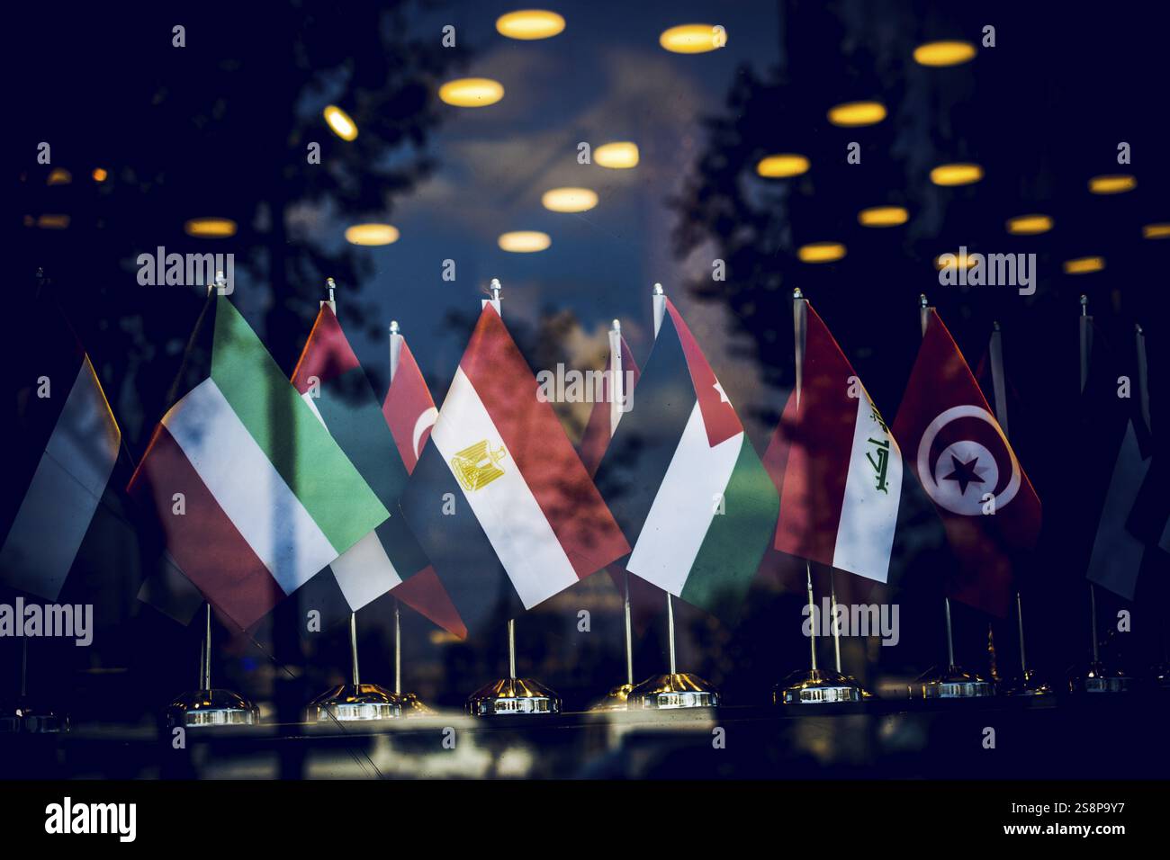Some examples of international flags in view Stock Photo - Alamy