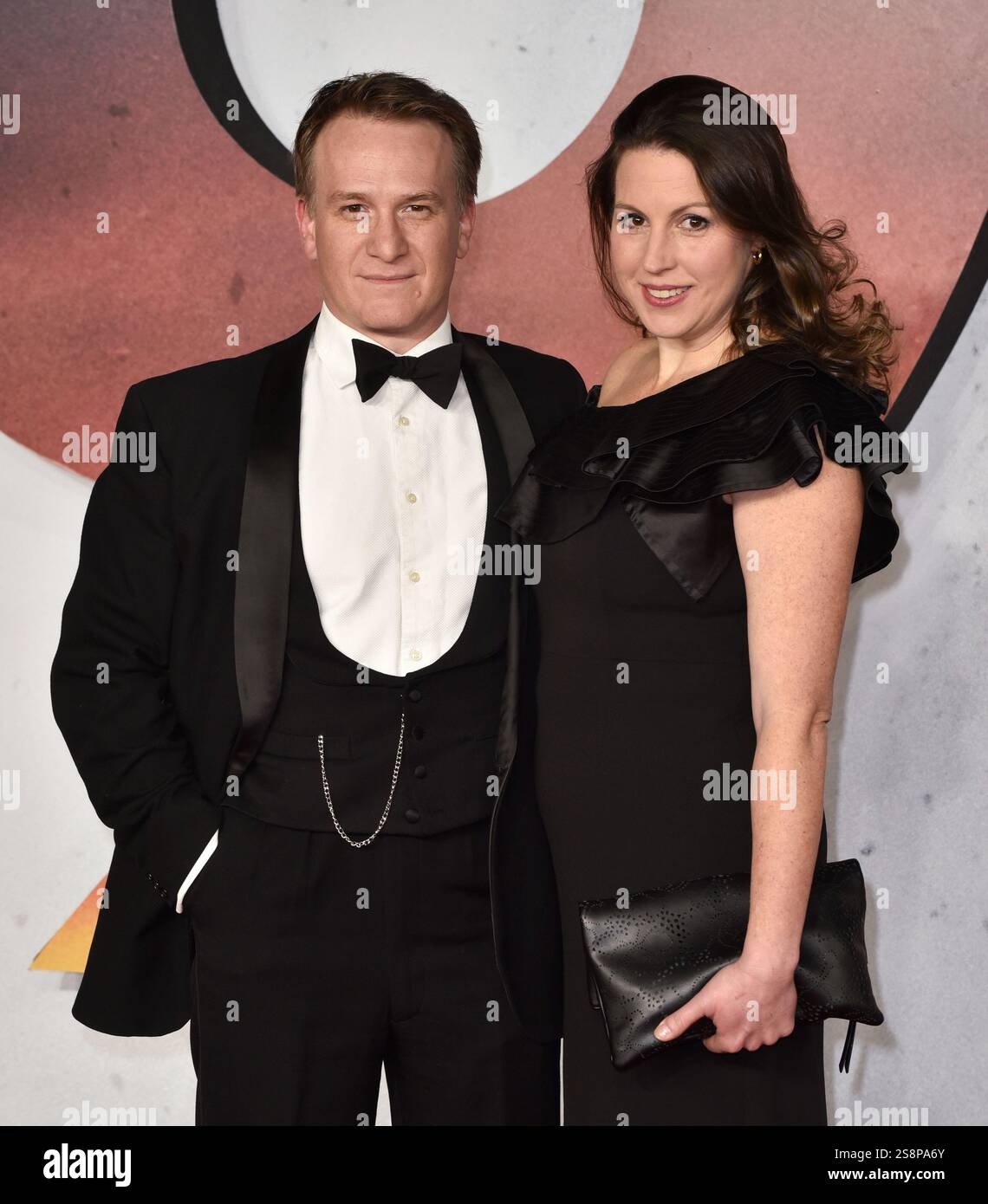 Jamie Parker and Deborah Crowe attends the '1917' World Premiere and ...