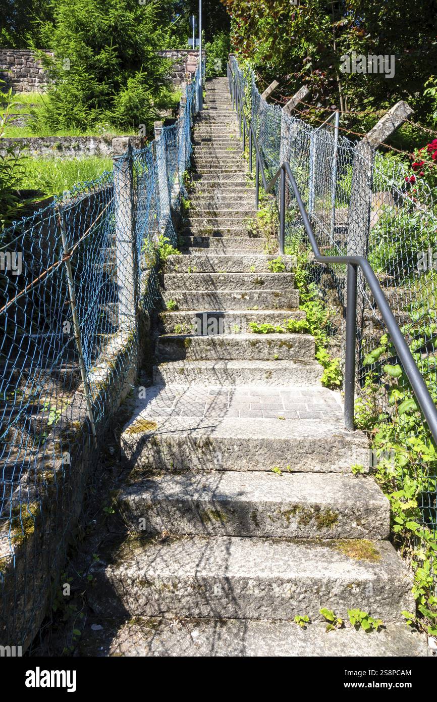 An image of the famous 100 steps in Calw Germany Stock Photo - Alamy