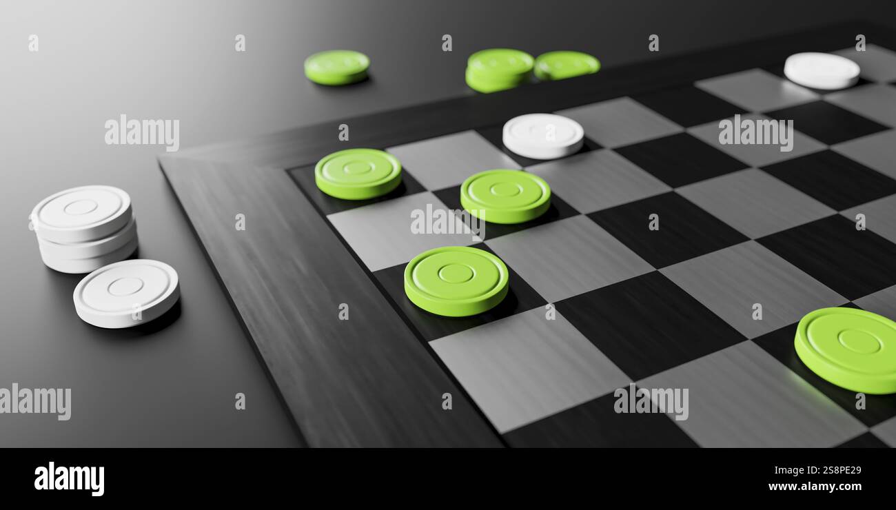 An image of a draughts game board Stock Photo - Alamy