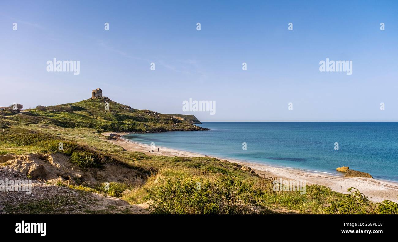 Sinis peninsula with historical ruins, Area archeologica di Tharros ...