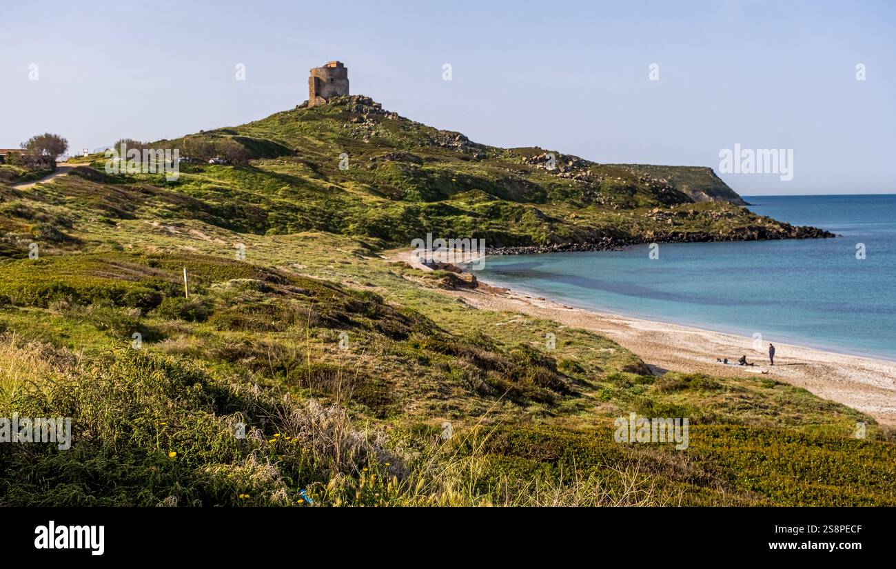 Sinis peninsula with historical ruins, Area archeologica di Tharros ...