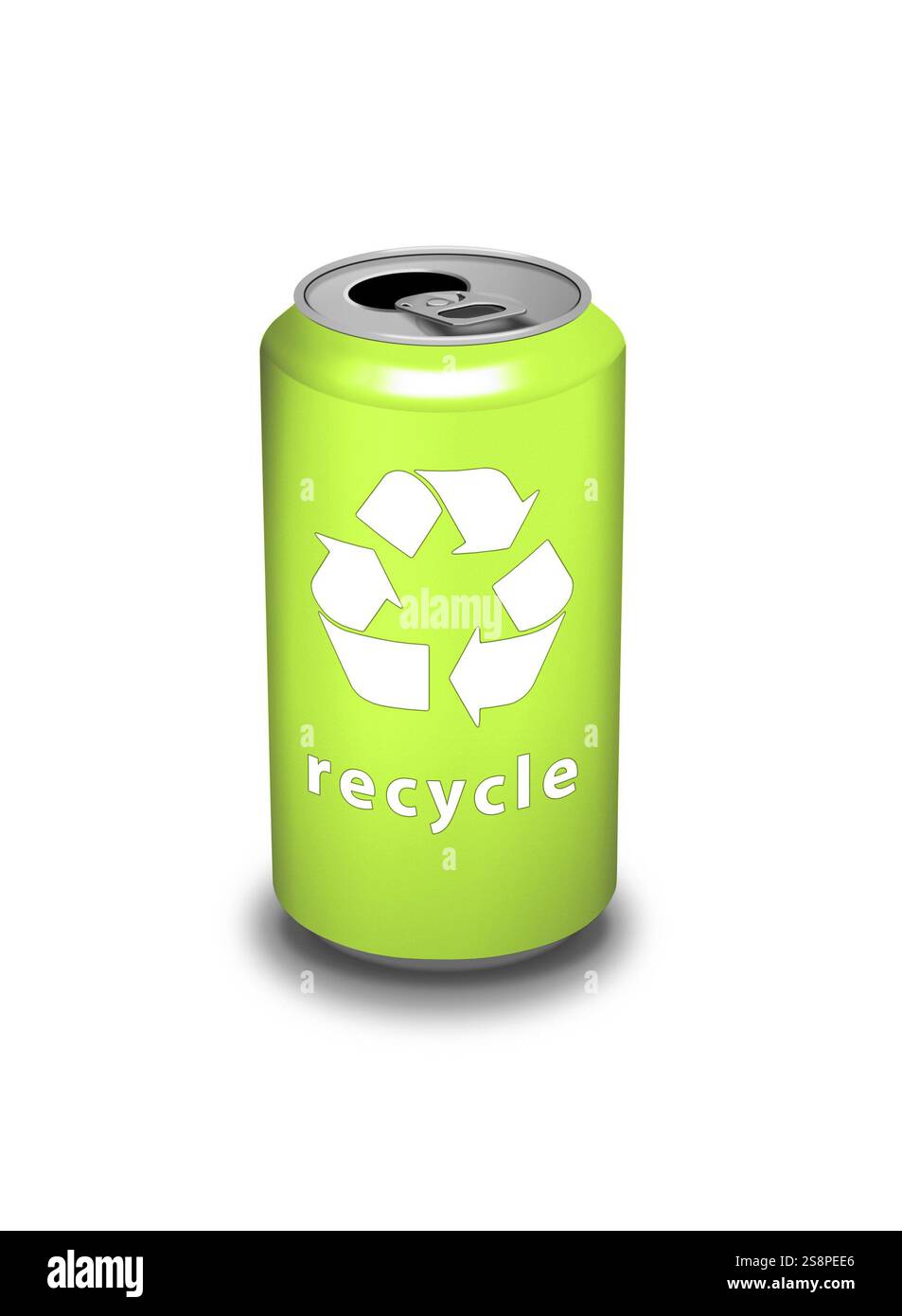 An image of an isolated green can Stock Photo - Alamy