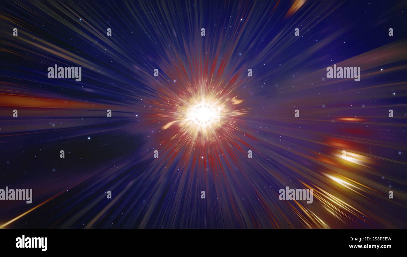 An illustration of a time warp tunnel Stock Photo - Alamy