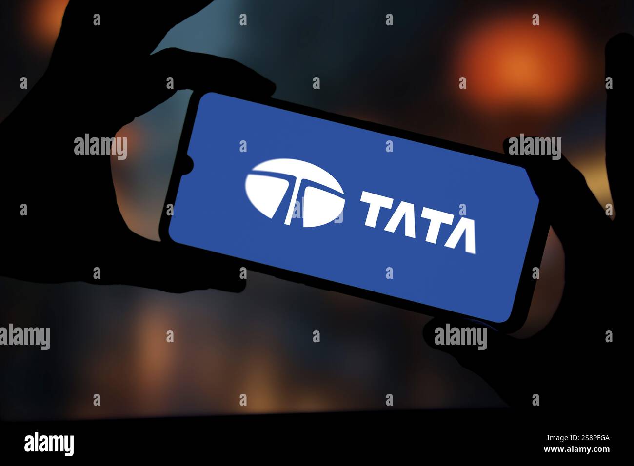 TATA Logo on smartphone, Tata Motors is India's largest automobile ...