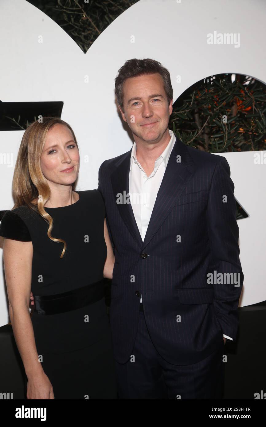 Shauna Robertson, Edward Norton attends the 2019 GQ Men of the Year at ...