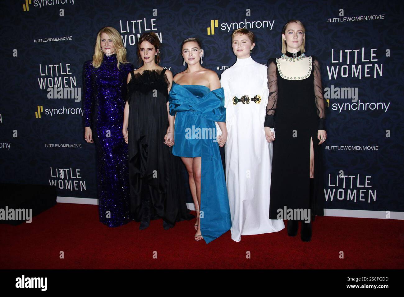 (L-R) Laura Dern, Emma Watson, Florence Pugh, Eliza Scanlen and Saoirse ...