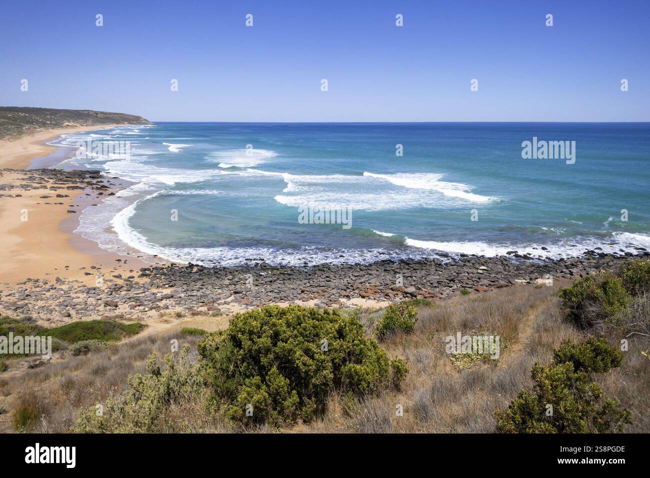 An image of a beach in south Australia near Victor Harbor Stock Photo - Alamy