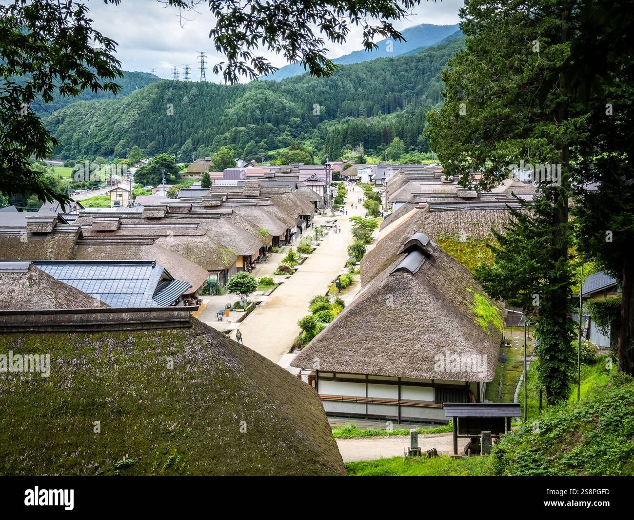 Ouchijuku Postal Town, in Fukushima, Japan Stock Photo - Alamy
