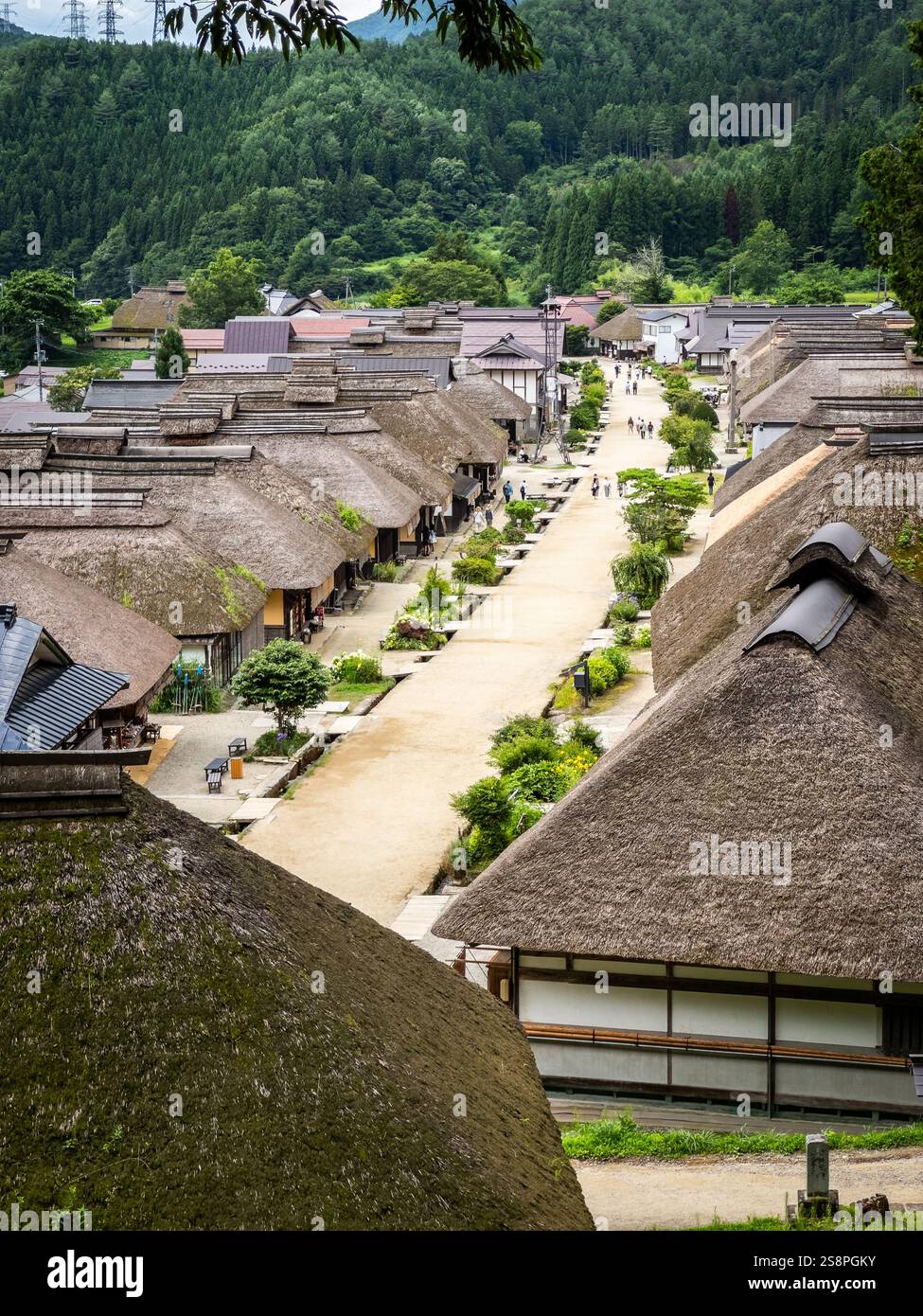 Ouchijuku Postal Town, in Fukushima, Japan Stock Photo - Alamy