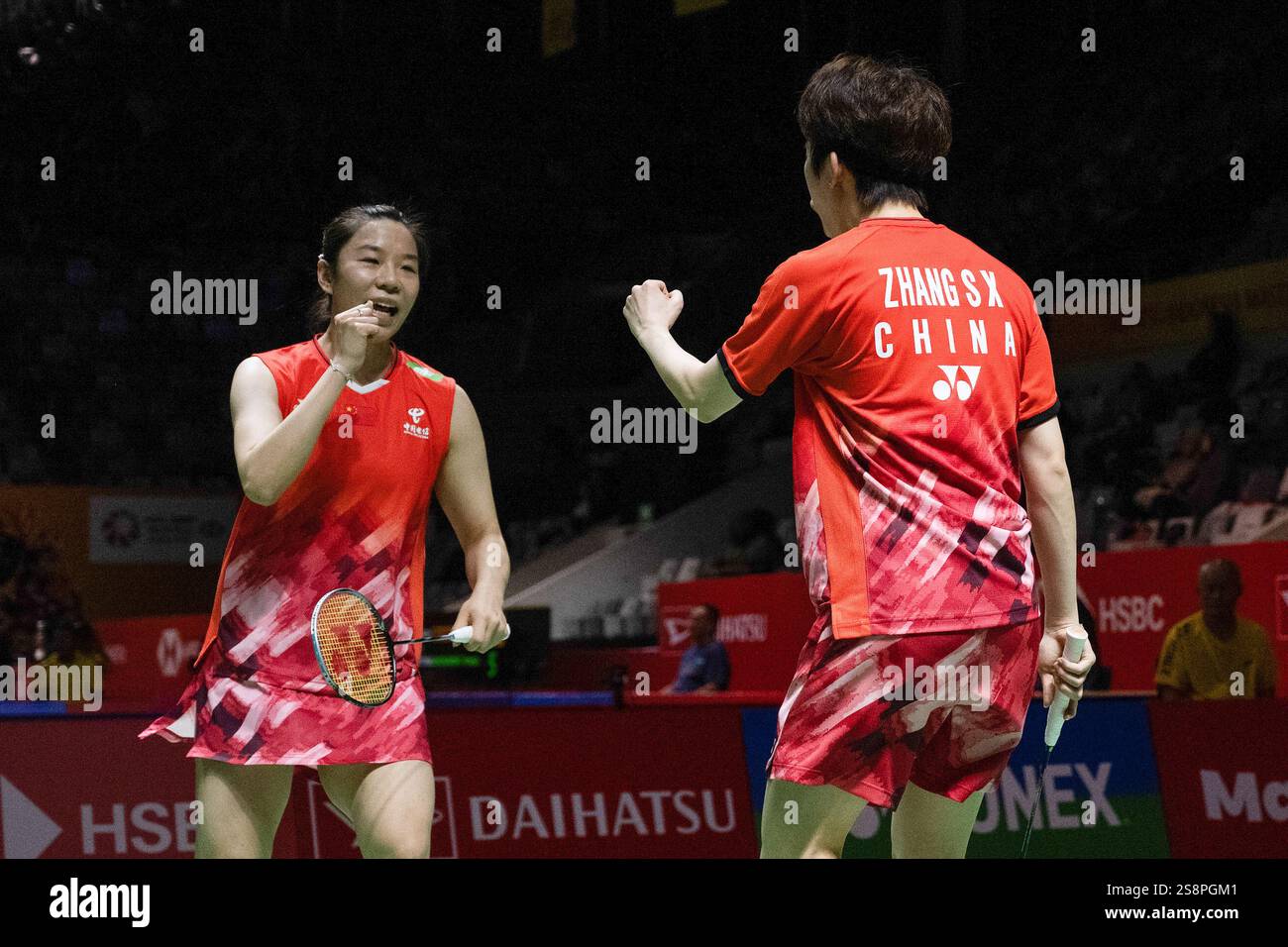 Jakarta, Indonesia. 23rd Jan, 2025. Jia Yifan (L)/Zhang Shuxian ...