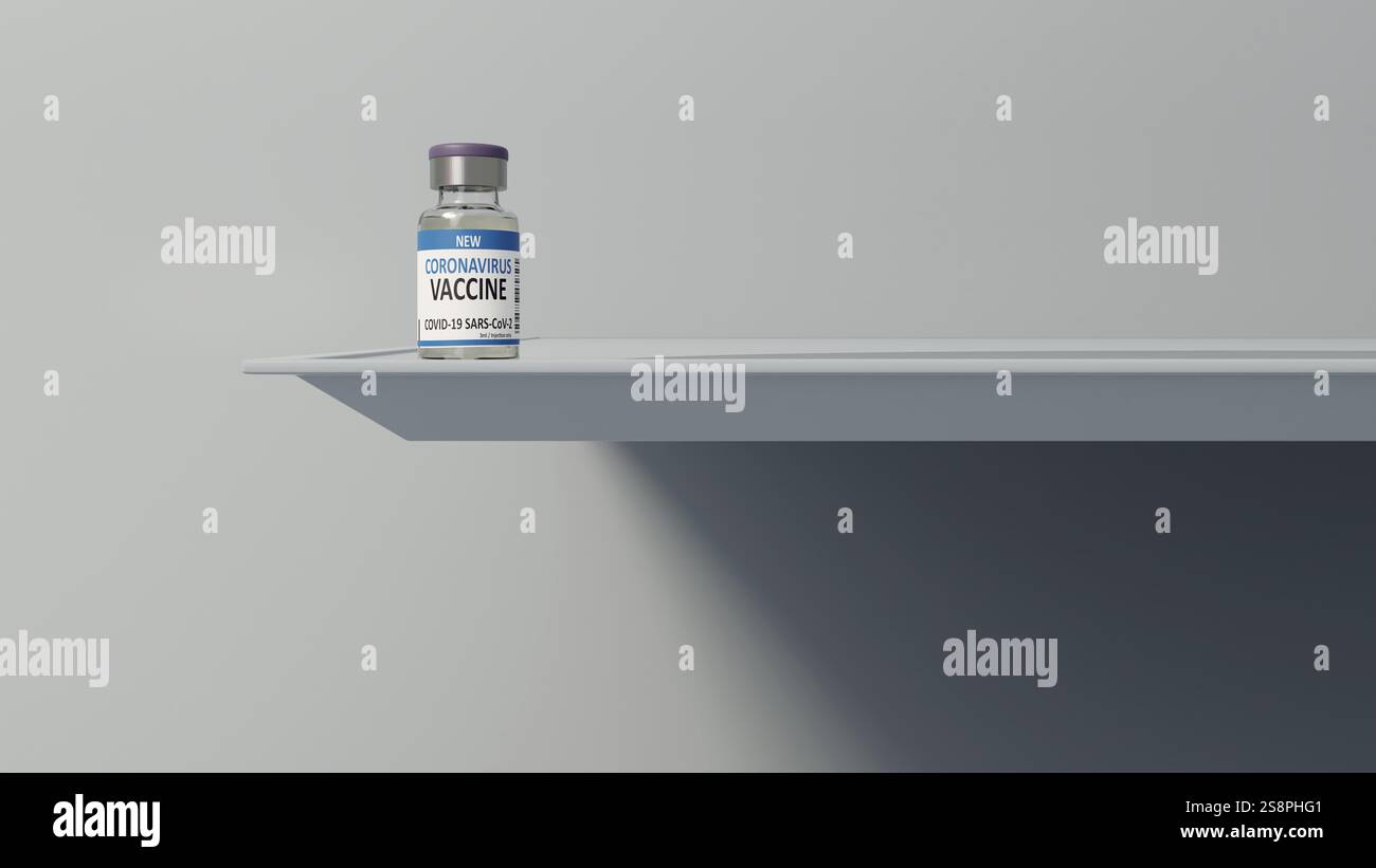 Rare Corona vaccine dose background 3D illustration Stock Photo - Alamy