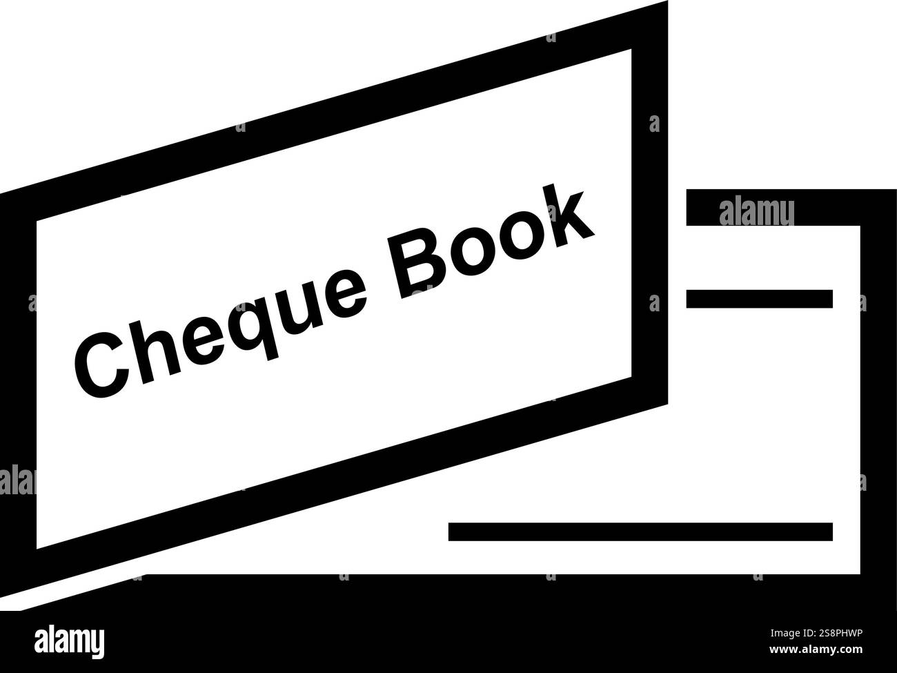 Cheque Book icon vector. Suitable for mobile apps, web apps and print media Stock Vector Image ...