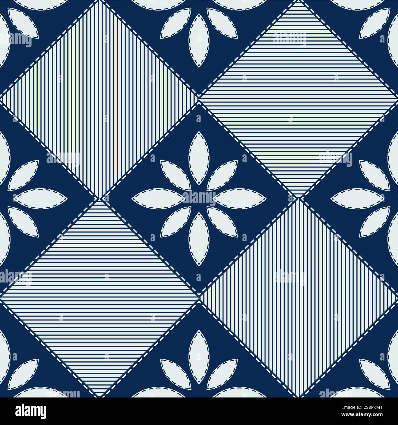 Seamless vector pattern dark gray and white cheater quilt diamond ...