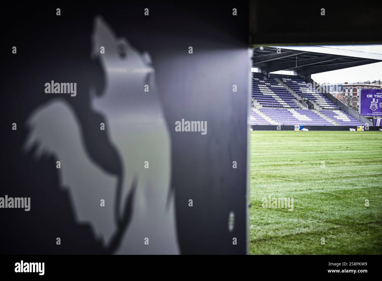 Antwerp, Belgium. 23rd Jan, 2025. this picture shows the logo of ...