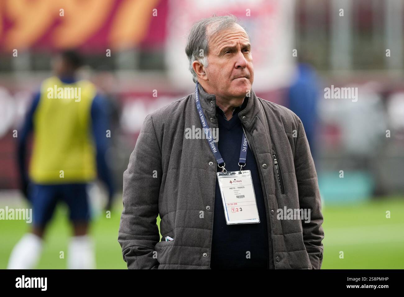PIERRE FERRACCI (President Paris fc) during the Ligue 2 BKT match ...