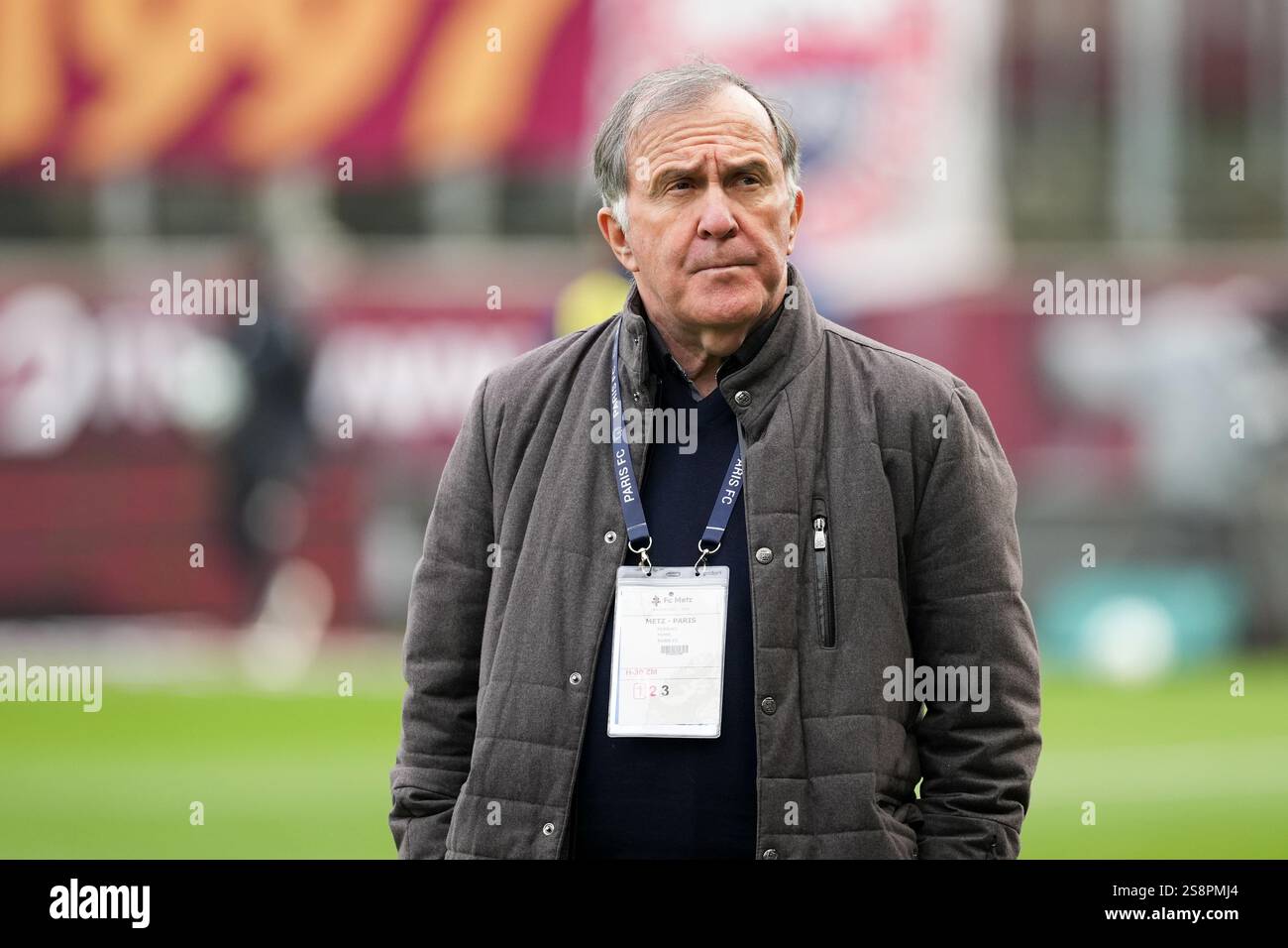 PIERRE FERRACCI (President Paris fc) during the Ligue 2 BKT match ...