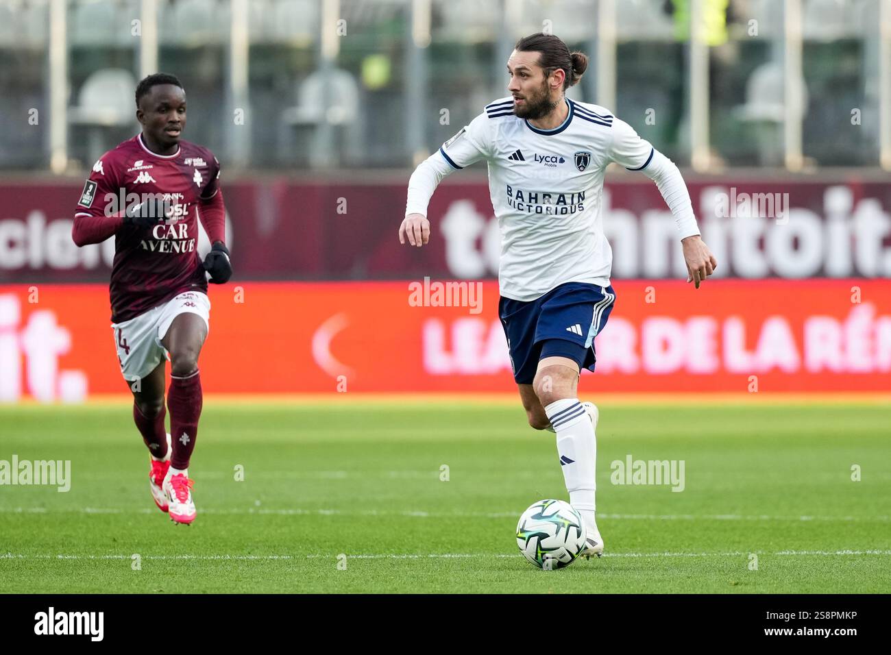 04 Vincent MARCHETTI (pfc) during the Ligue 2 BKT match between Metz ...
