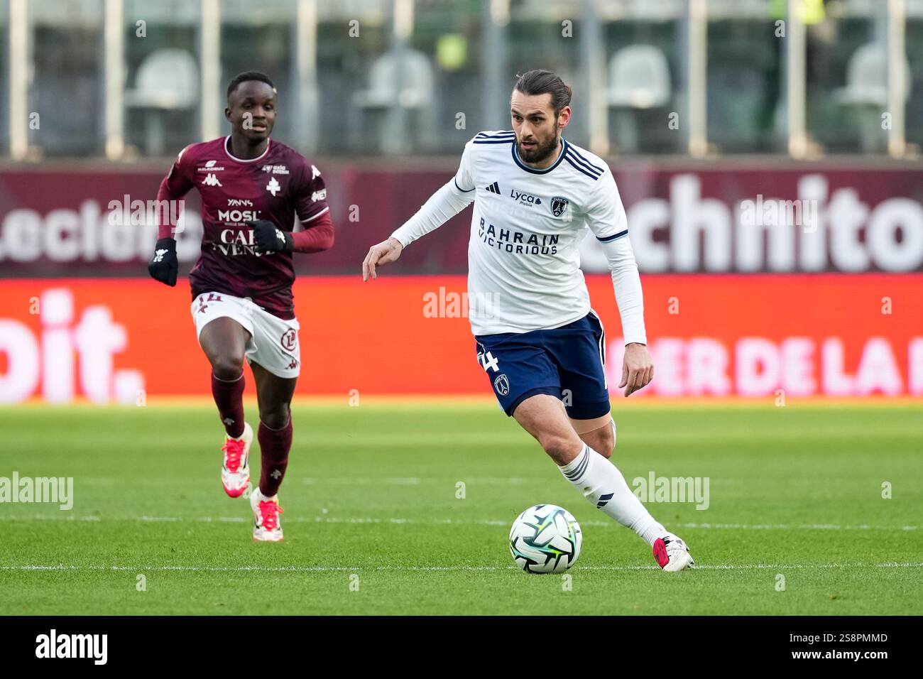 04 Vincent MARCHETTI (pfc) during the Ligue 2 BKT match between Metz ...
