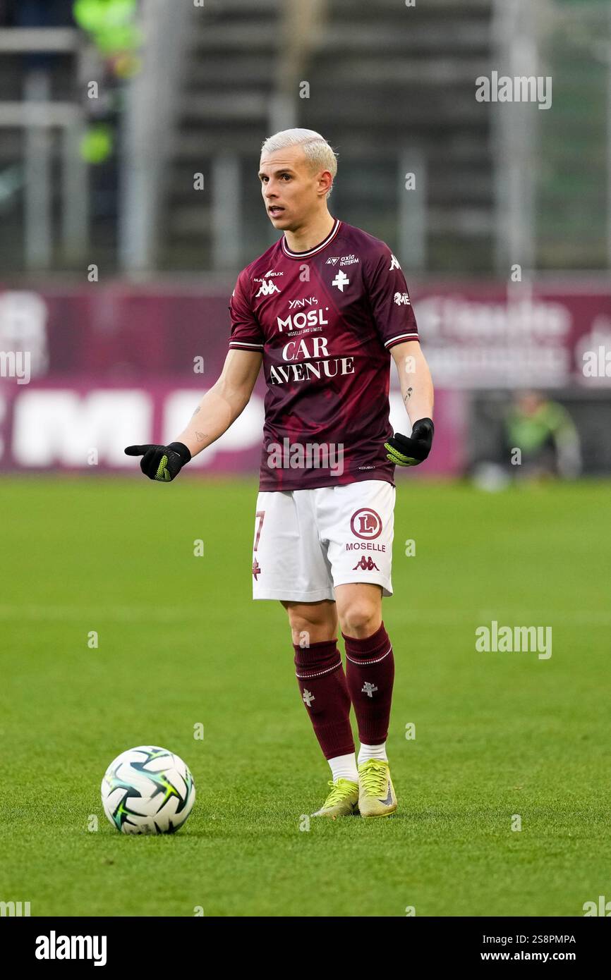 07 Gauthier HEIN (fcm) during the Ligue 2 BKT match between Metz and ...