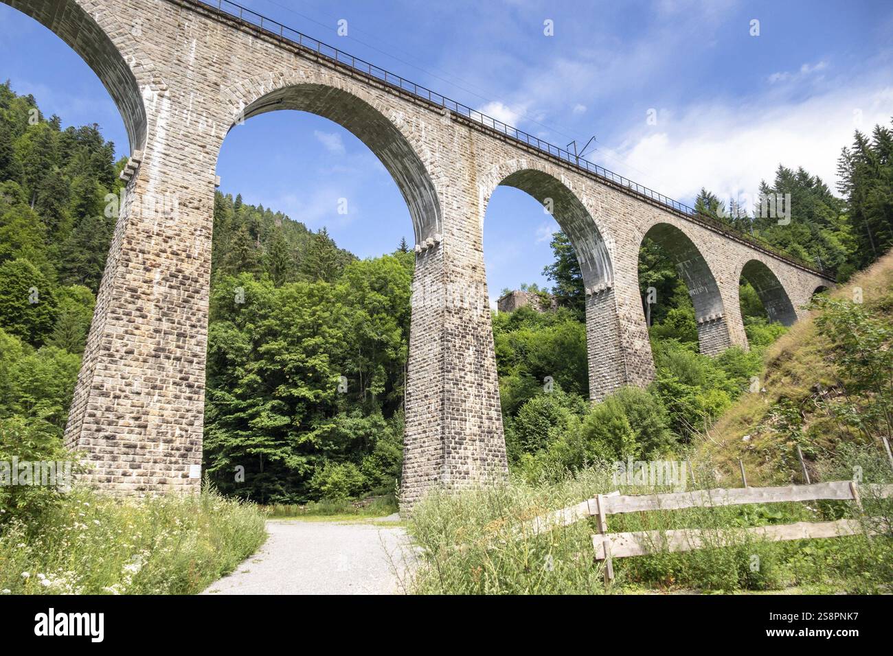 An image of the Ravenna Bridge railway viaduct on the Hoellental ...
