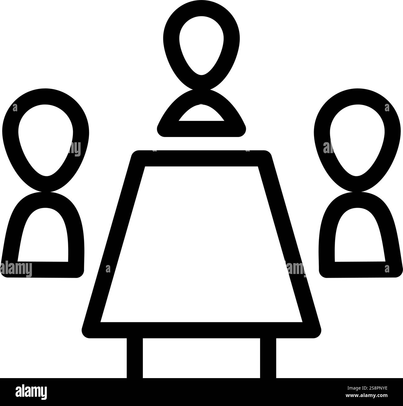 Conference Call icon vector. Suitable for mobile apps, web apps and ...