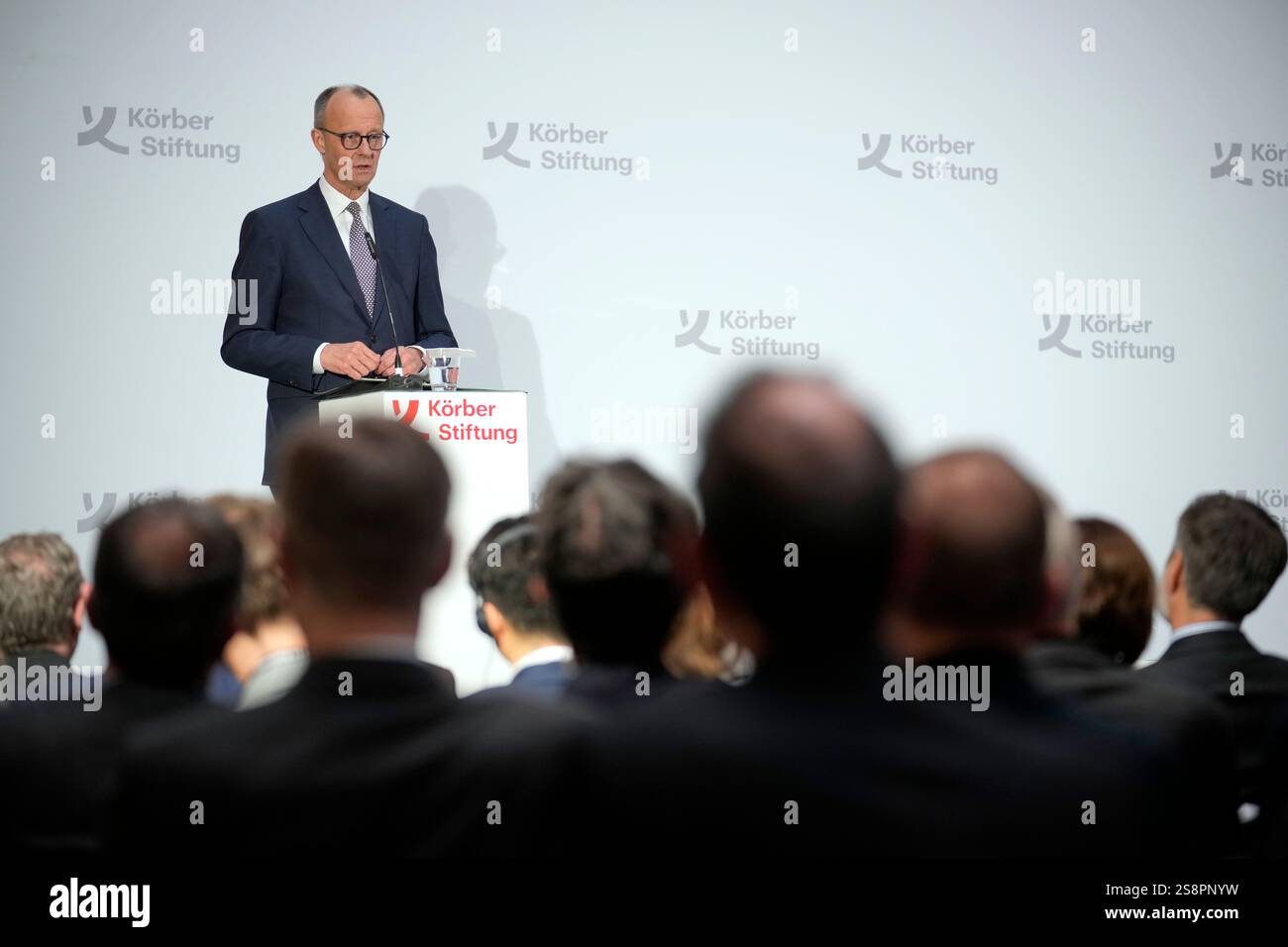 Friedrich Merz, German opposition leader and chairman of the Christian ...