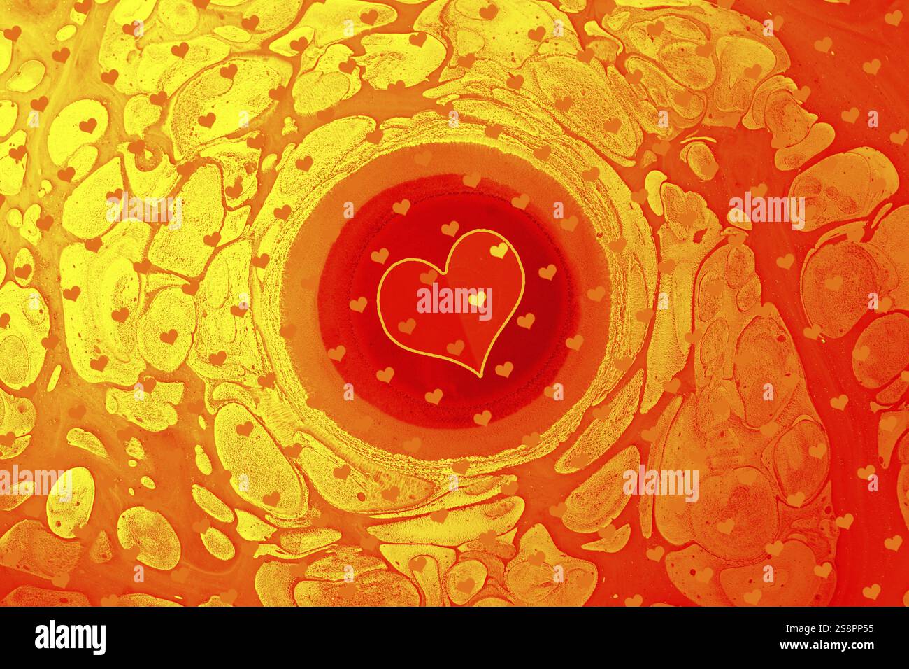 Elegant decorative heart pattern design for fabric, wallpaper, gift ...