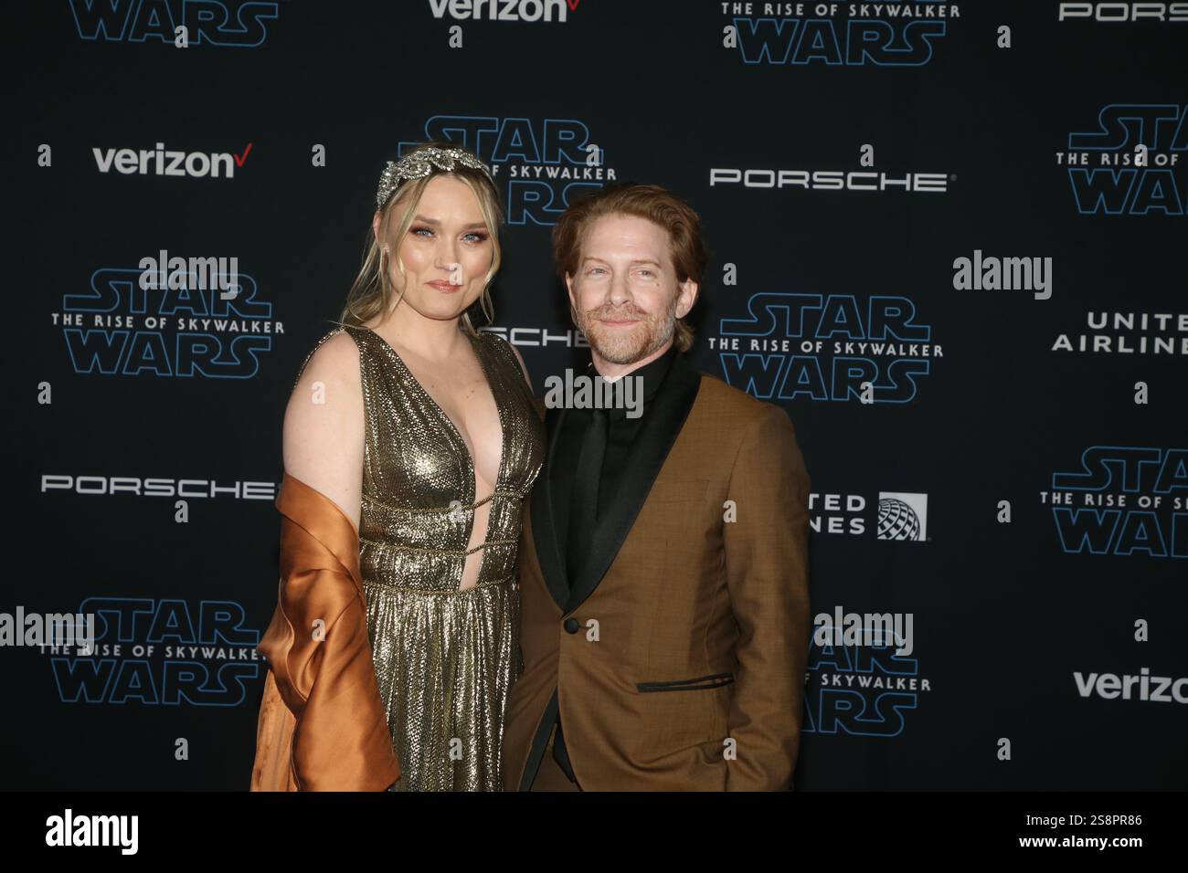 Clare Grant And Seth Green Attend The Premiere Of Disney S Star Wars