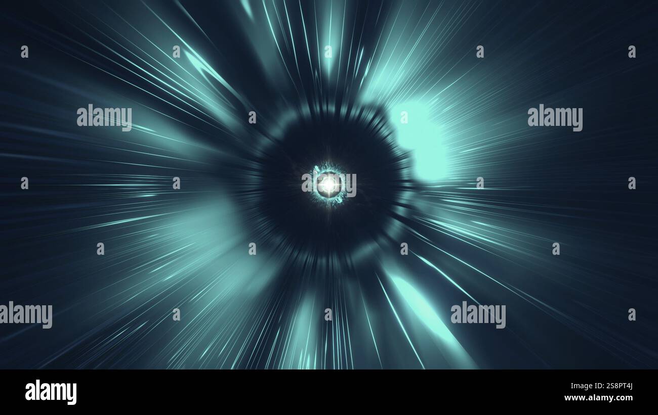 An illustration of a time warp tunnel Stock Photo - Alamy