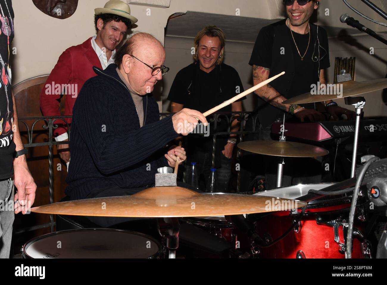 CAPRI, Gianluigi Lembo,Massimo Boldi : attends the Party Anema e Core ...