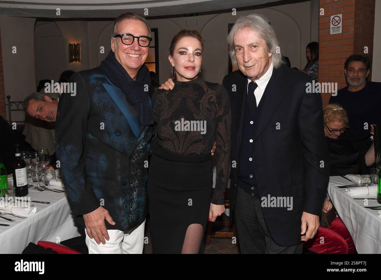 CAPRI, Massimo Ghini,Claudia Gerini,Enrico Vanzina : attends the Party ...