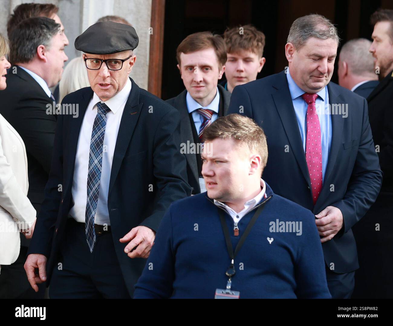 Independent TD Michael Healy-Rae leaves Leinster House, Dublin, after ...