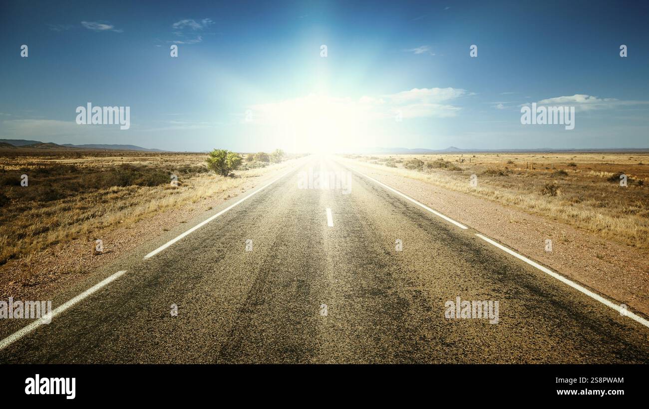 An image of a nice road to the sun Stock Photo - Alamy