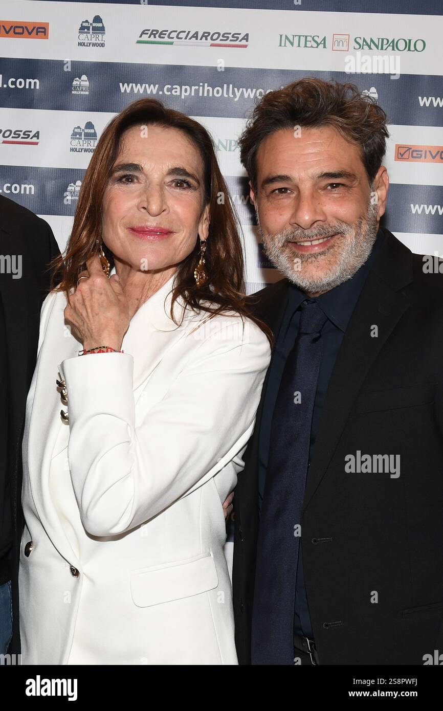 CAPRI, : Lina Sastri, Marco Leonardi - attends the Capri, Hollywood ...