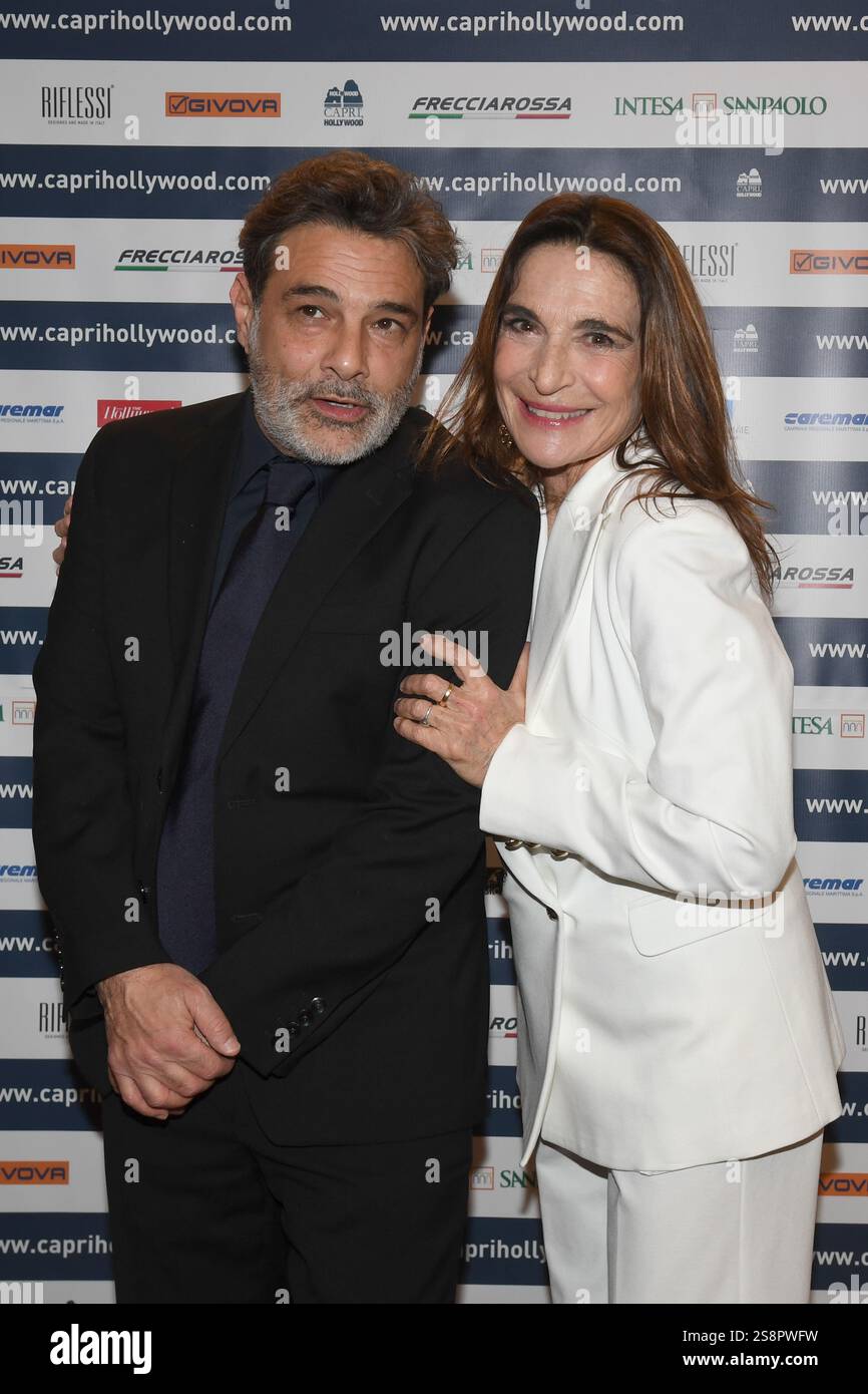 CAPRI, : Lina Sastri, Marco Leonardi - attends the Capri, Hollywood ...