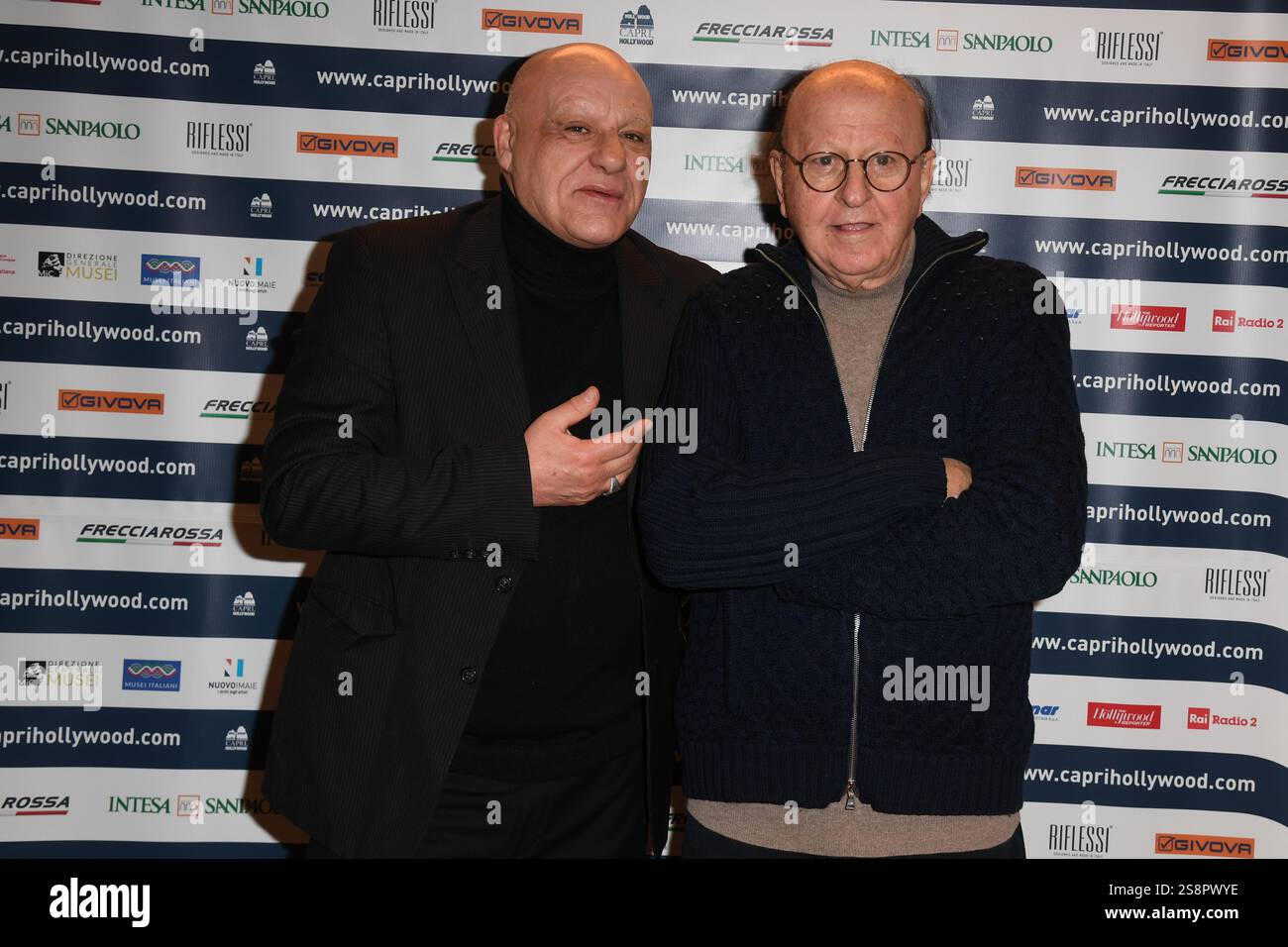 CAPRI, :Massimo Boldi,Beppe Lanzetta : attends the Capri, Hollywood ...