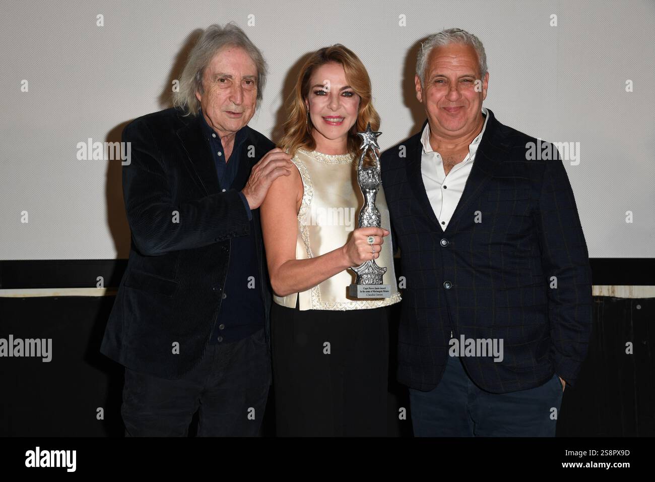 CAPRI, : Vincent Riotta, Claudia Gerini, Enrico Vanzina - attends the ...