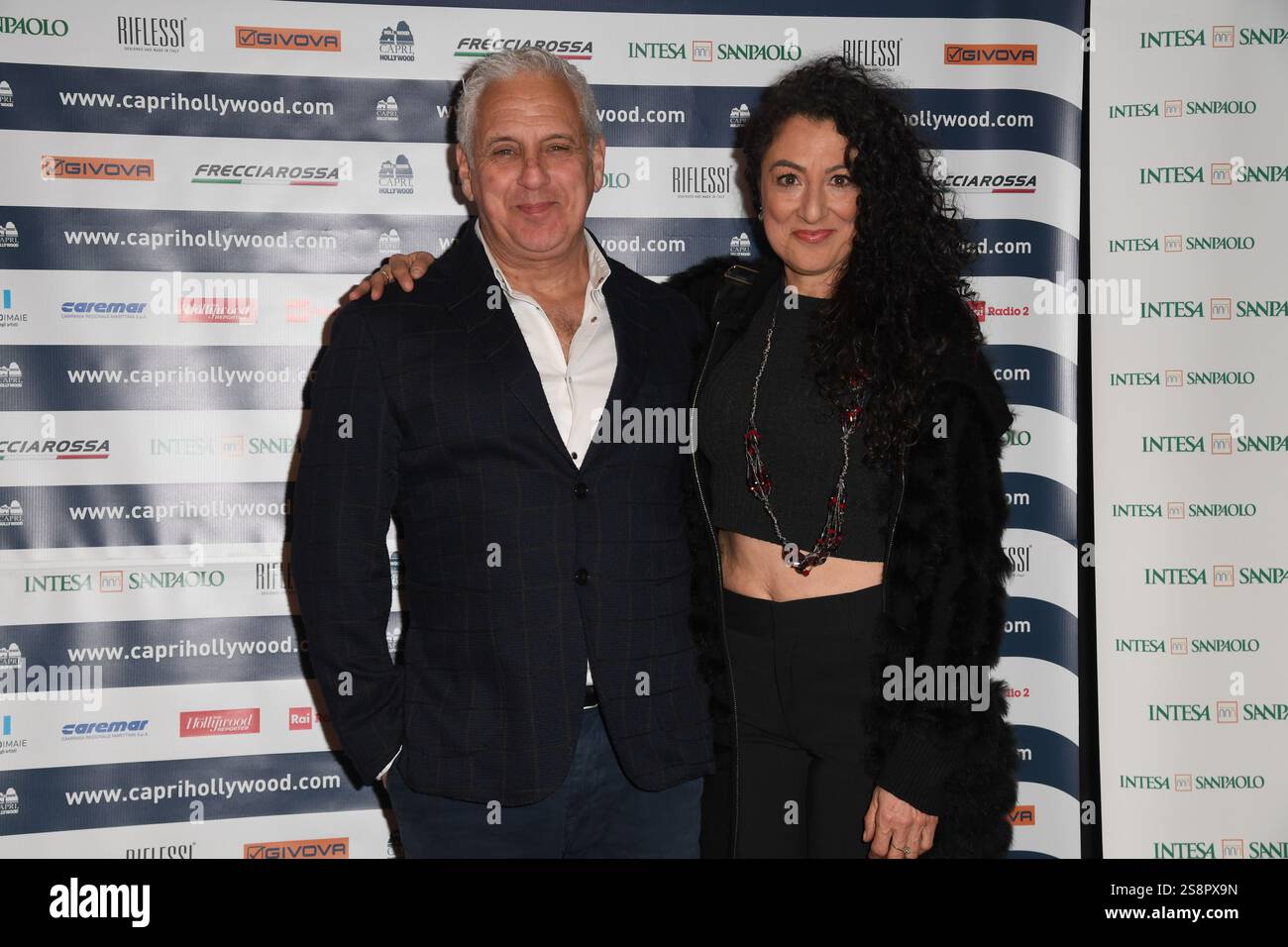 CAPRI, : Vincent Riotta, Teresa Razzuti - attends the Capri, Hollywood ...