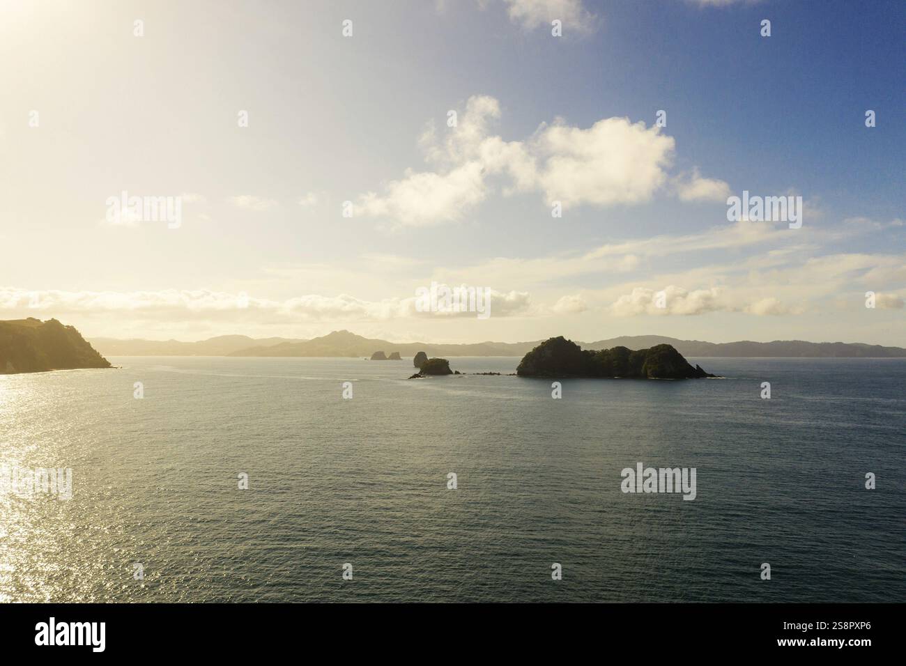 An aerial view of Hahei Beach New Zealand Stock Photo - Alamy