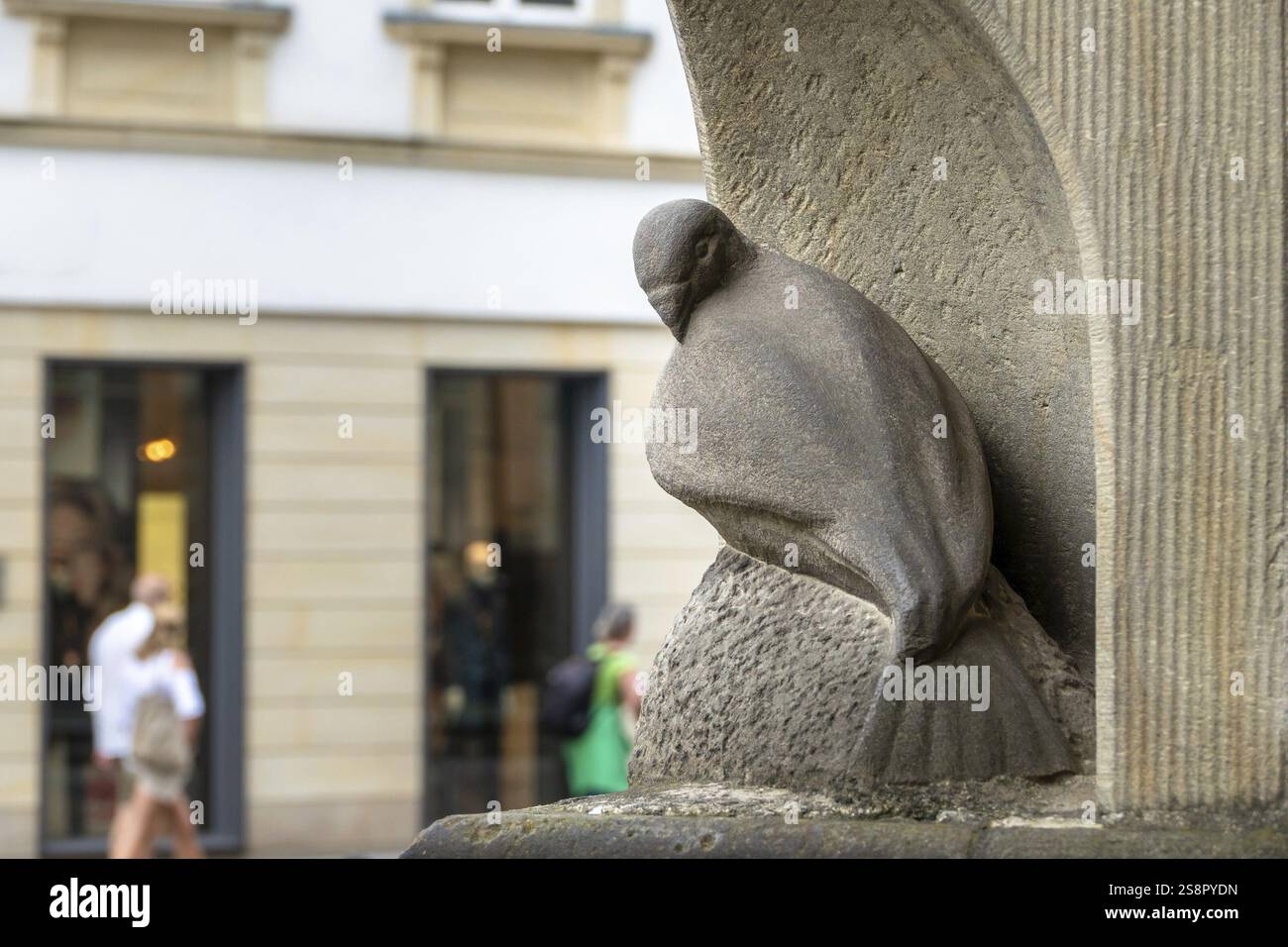 An image of the famous dove statue figure in Muenster Germany Stock ...