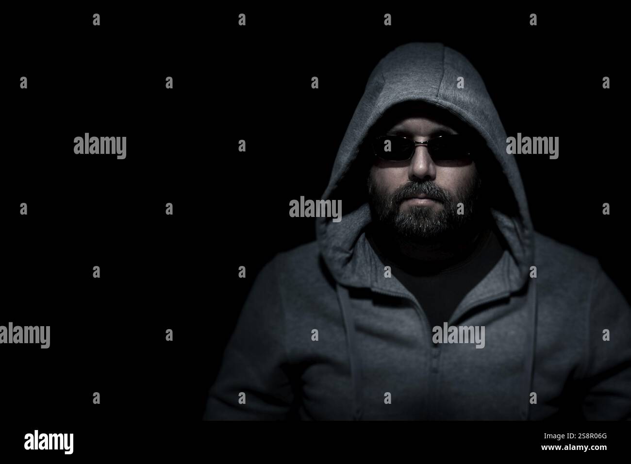 An image of an unrecognizable man in the dark Stock Photo - Alamy
