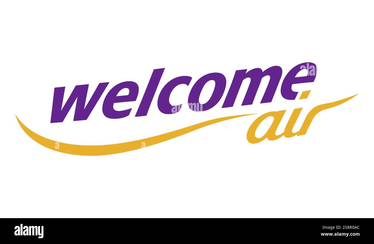 Welcome Air Logo, Airline, Logo Stock Photo - Alamy